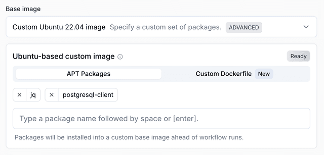 Custom Base Images for GitHub Actions | Namespace