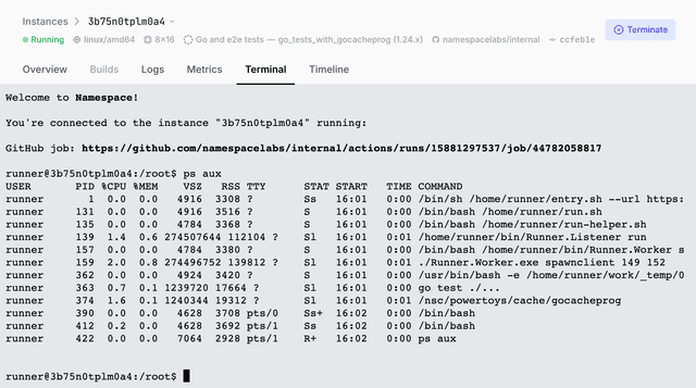Debugging GitHub Actions | Namespace