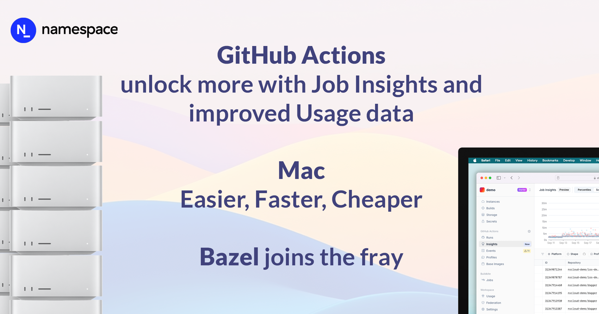 Namespace: Upgraded Insights, cheaper Macs, and more Namespace: Upgraded Insights, cheaper Macs, and more